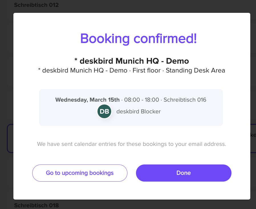 How to make a booking – deskbird